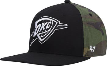 '47 Men's '47 Black/Camo Oklahoma City Thunder Bramble Captain Snapback ...