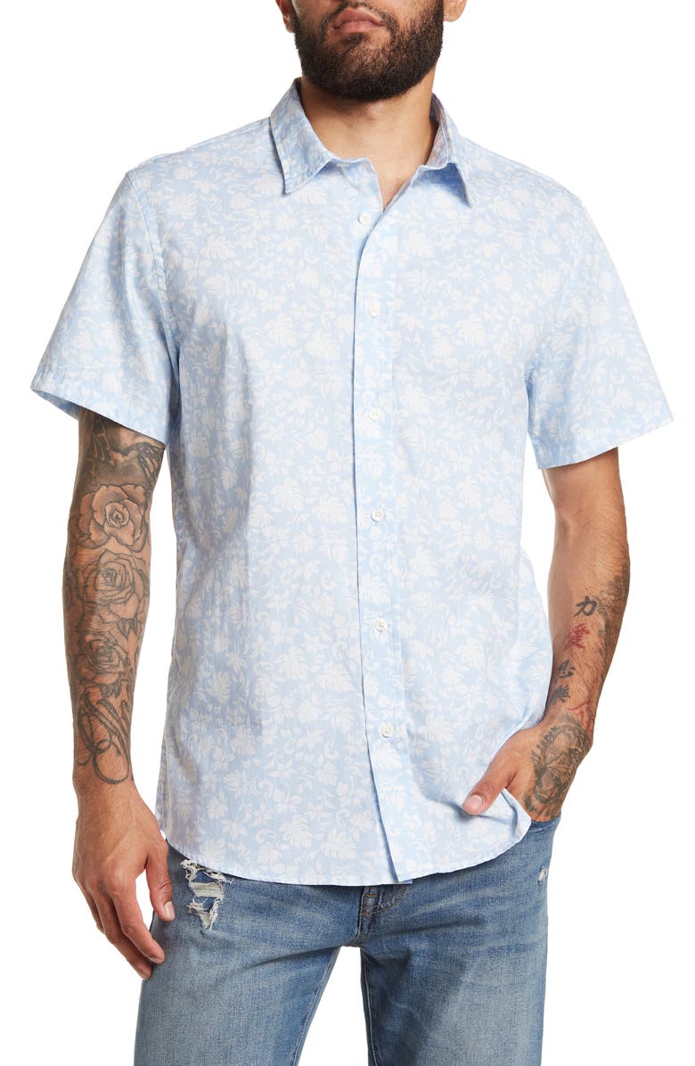 Slate & Stone Floral Print Short Sleeve Shirt | Nordstromrack
