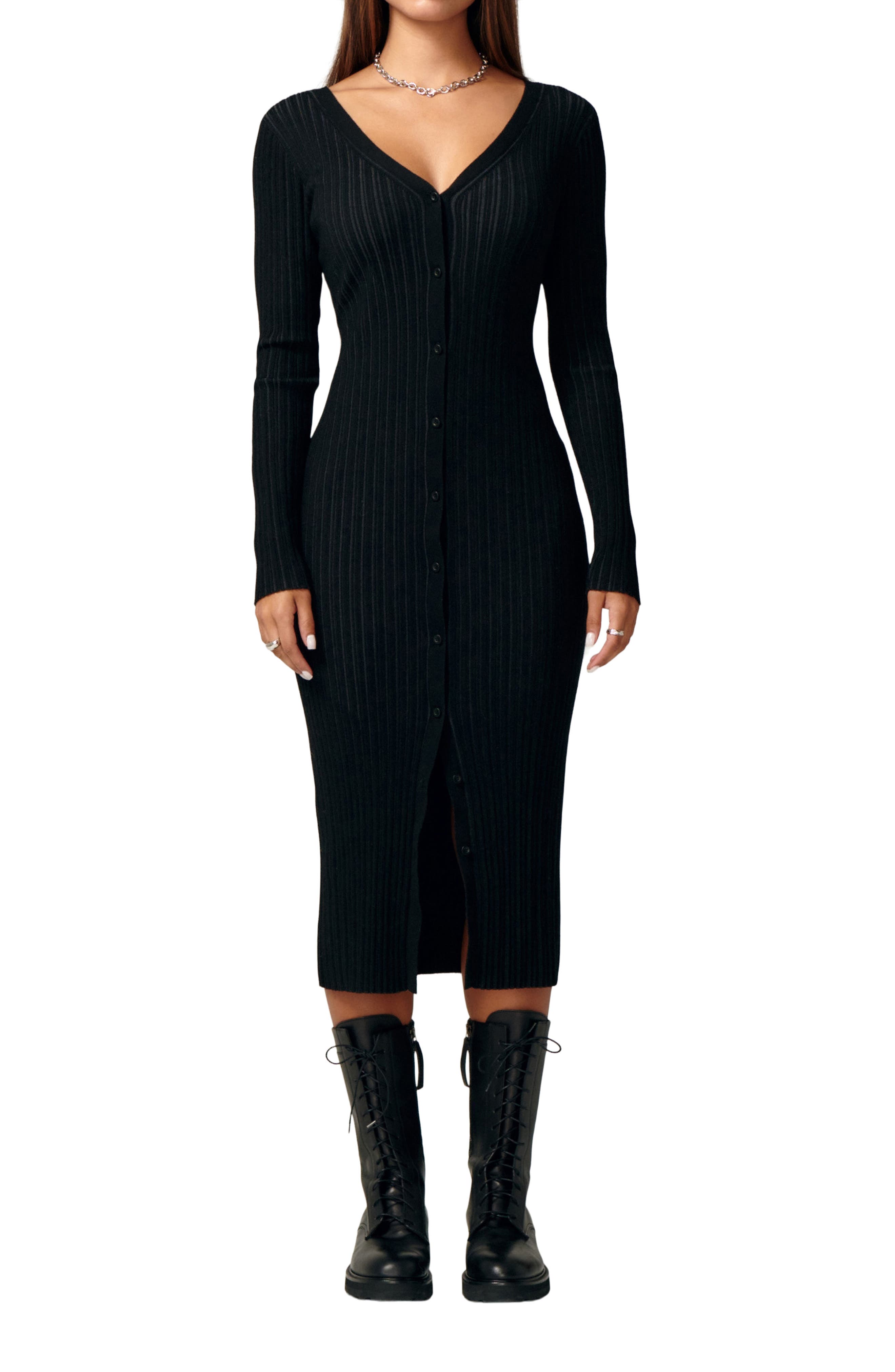LITA by Ciara Icon Long Sleeve Wool Blend Dress (Women) | Nordstrom