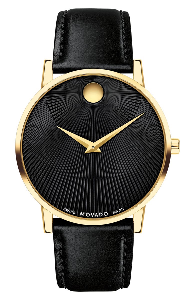 Movado Museum Classic Leather Strap Watch, 40mm | Nordstrom