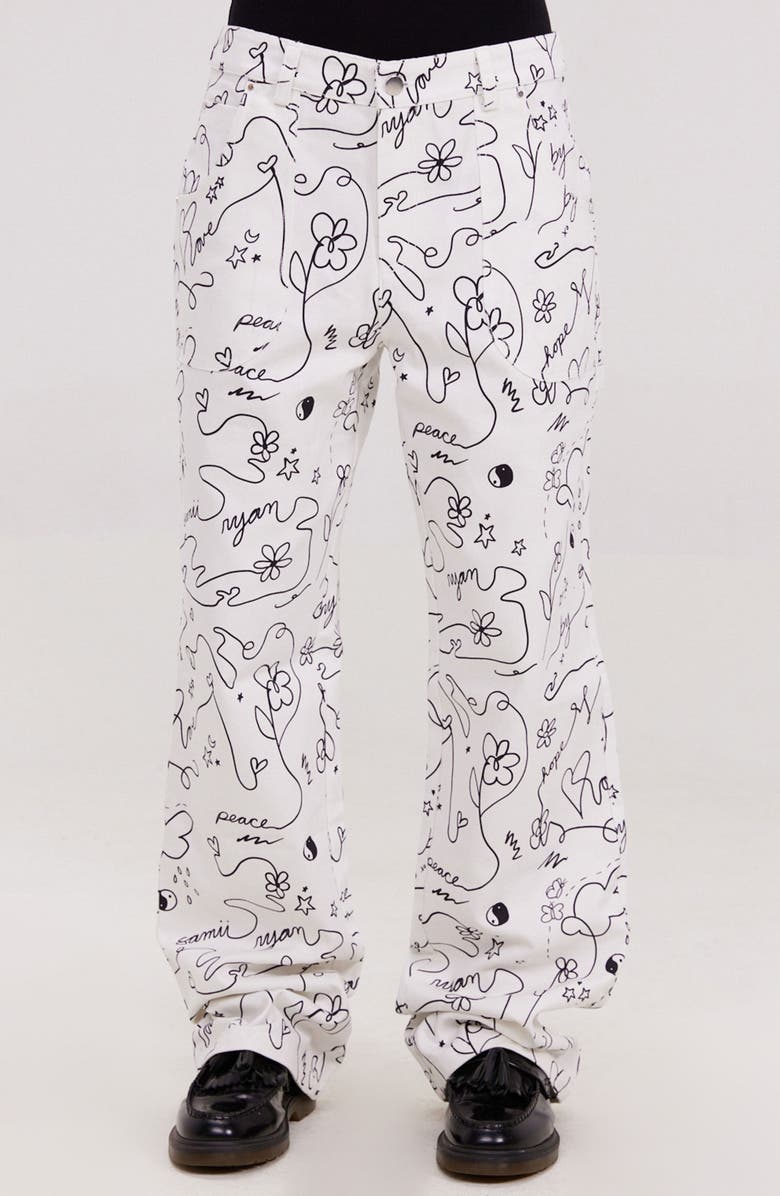 Samii Ryan Scribble Carpenter Pants | Nordstromrack