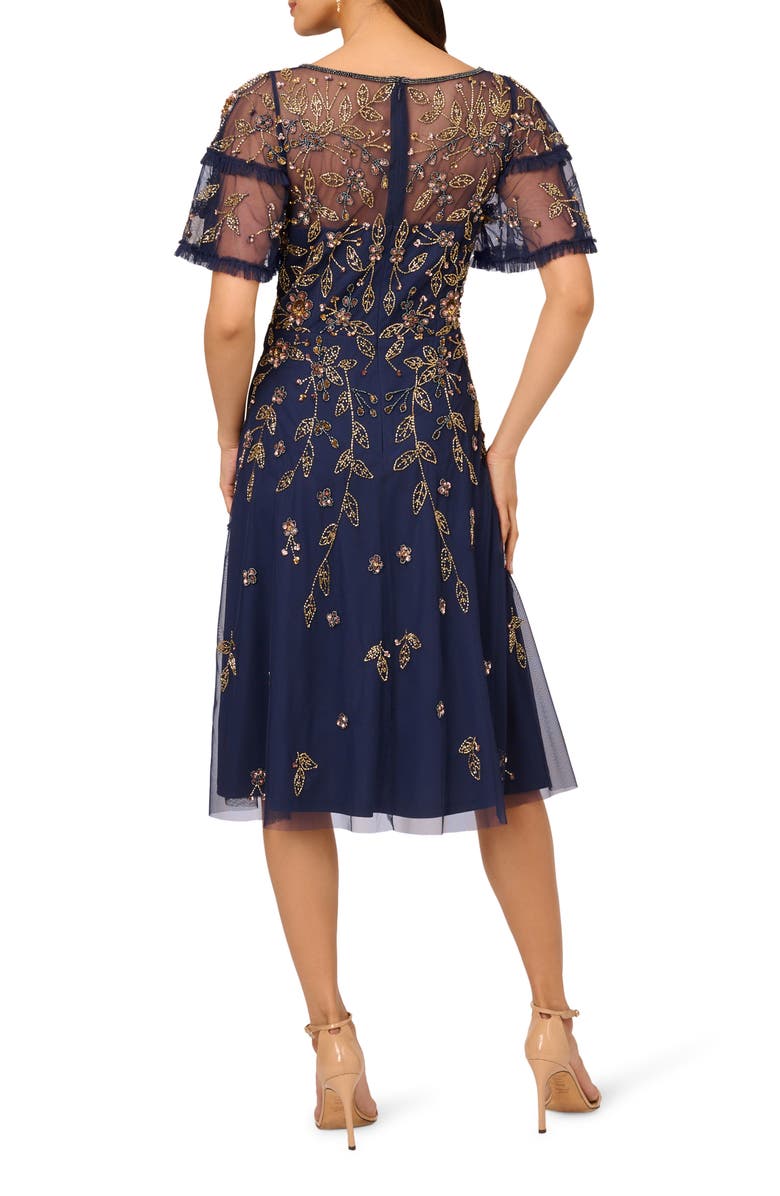 Adrianna Papell Bead Embellished Cocktail Dress | Nordstrom