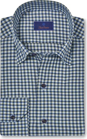 David Donahue Grid Cotton Sport Shirt | Nordstromrack