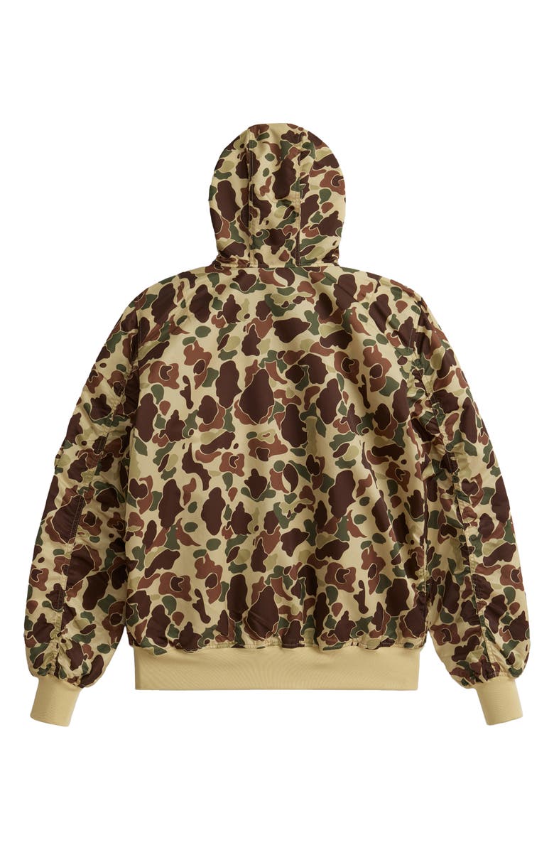 Alpha Industries L-2B GEN II Water Resistant Camo Print Hooded Flight ...