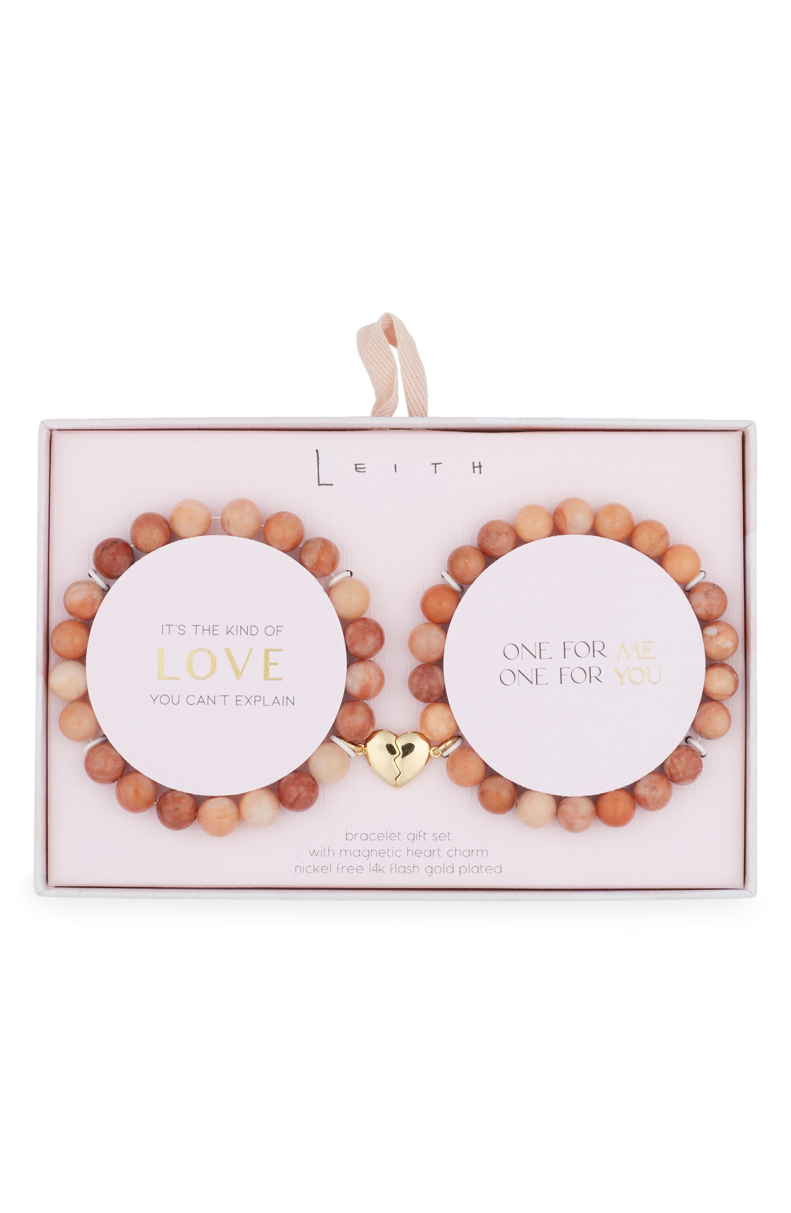 Leith Set of 2 Beaded Stretch Friendship Bracelets | Nordstromrack