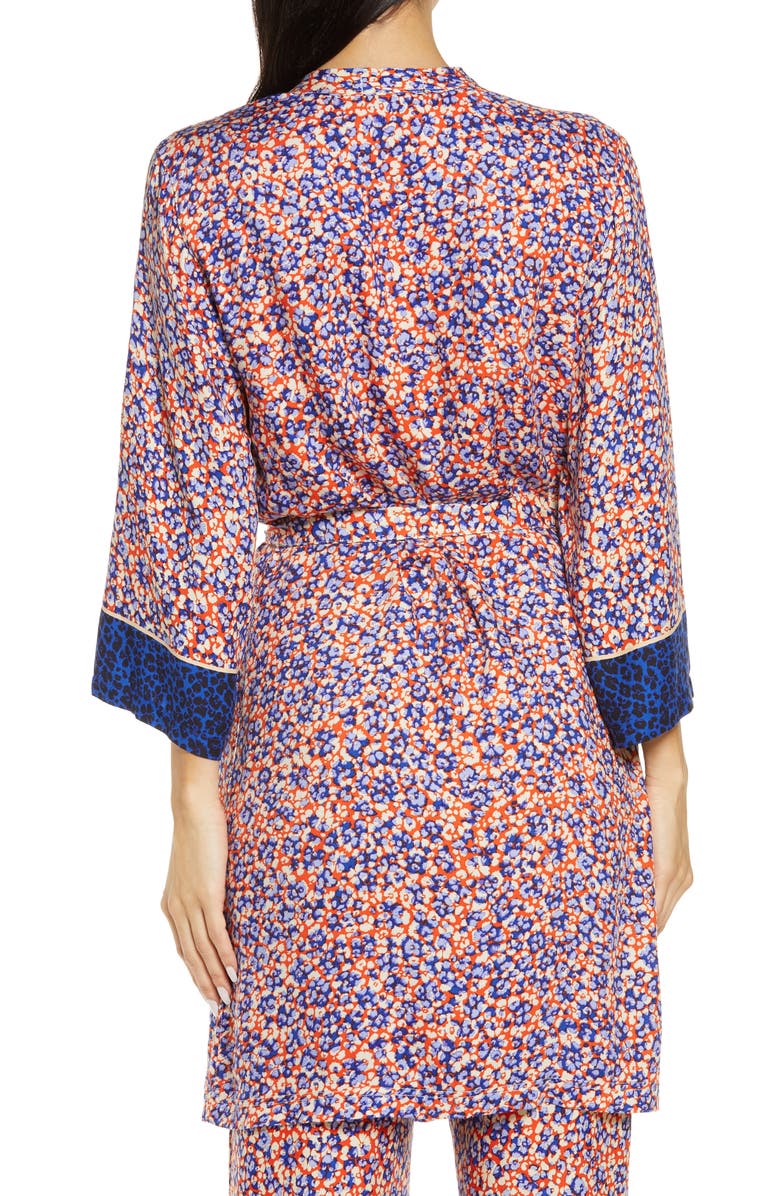 PJ Salvage Women's Blueberry Fields Sateen Robe | Nordstromrack