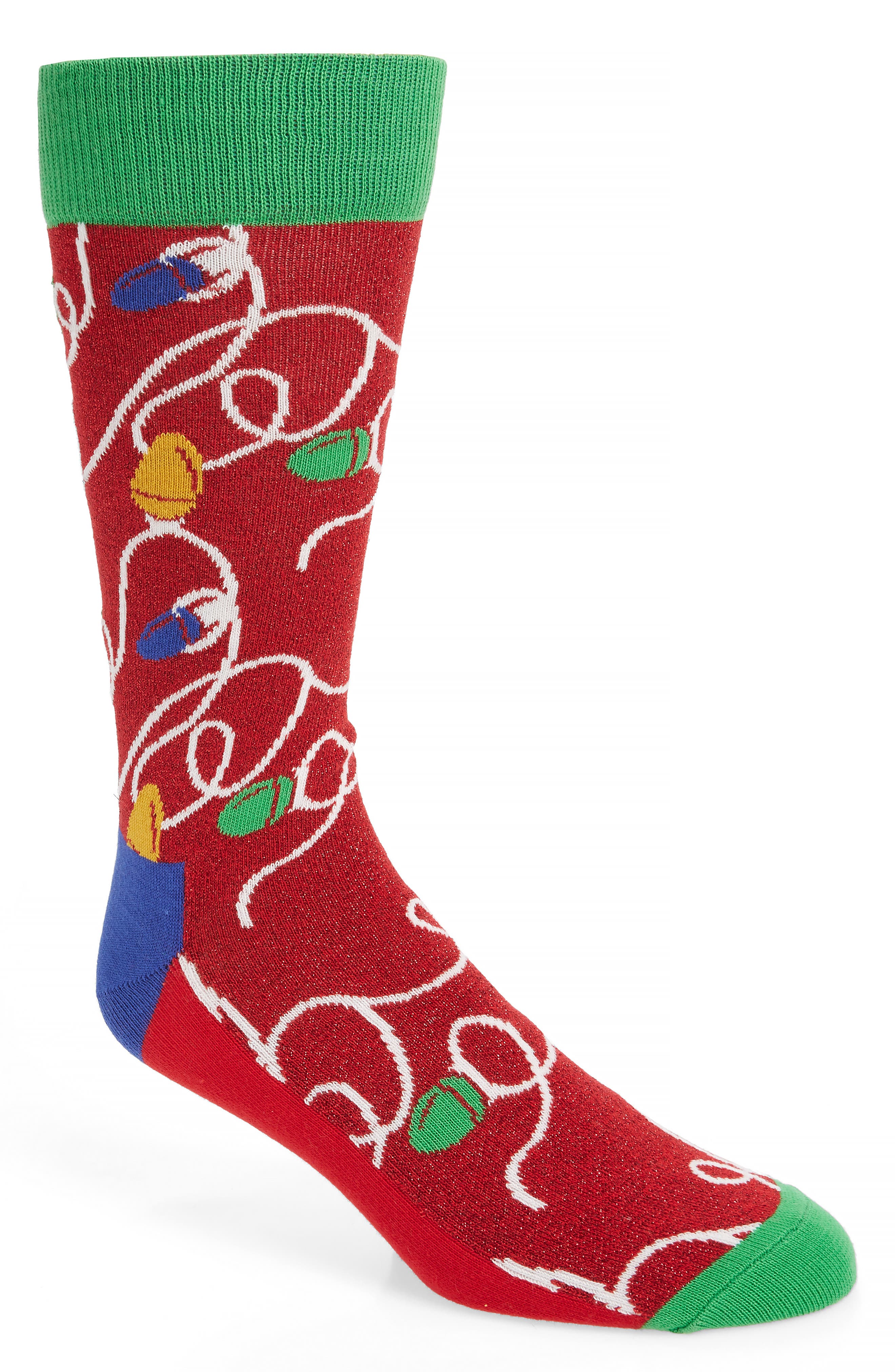 Happy Socks Holiday Lights Socks | Nordstrom