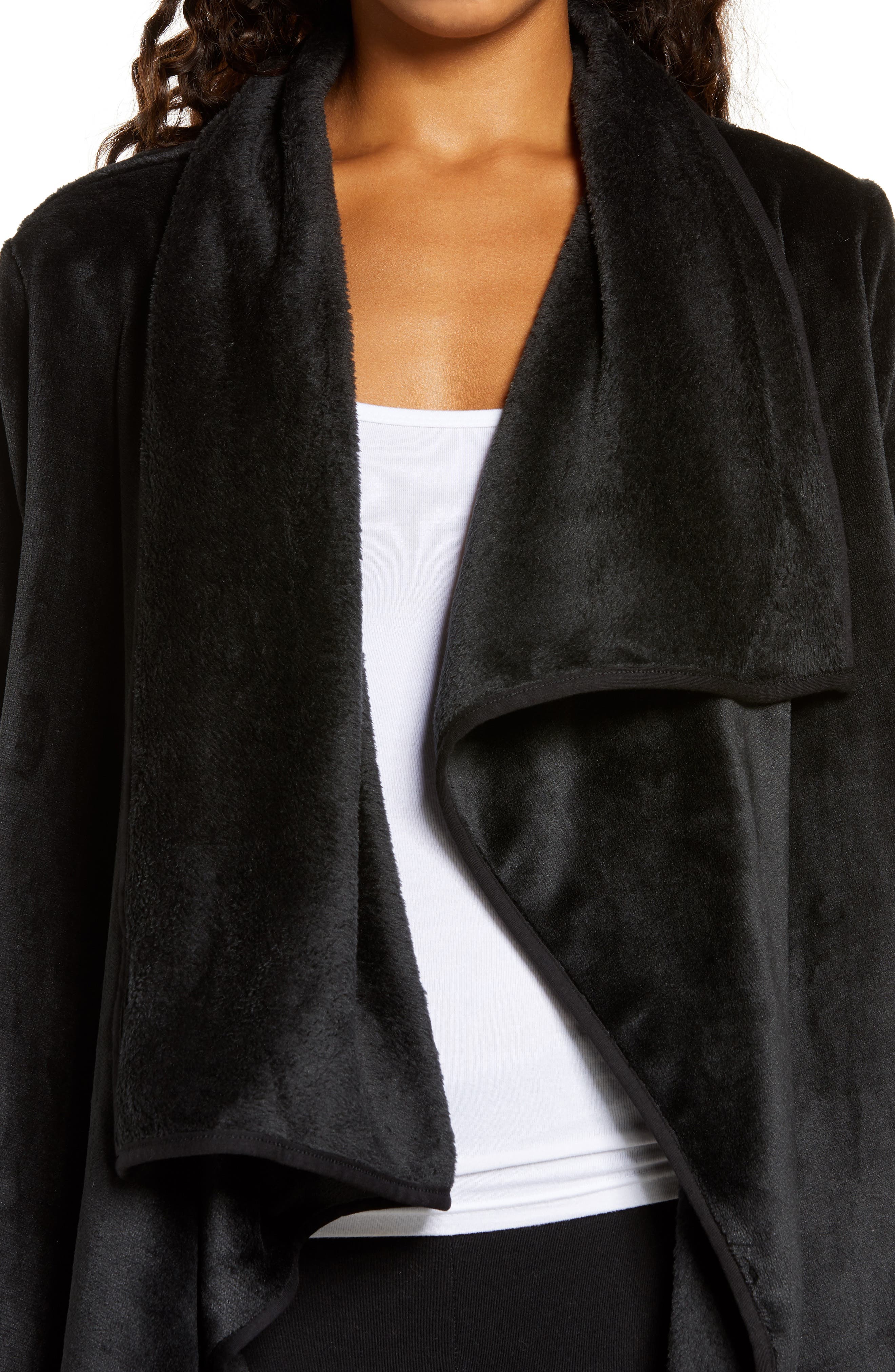 UGG® Orla Double Face Fleece Drape Jacket | Nordstrom
