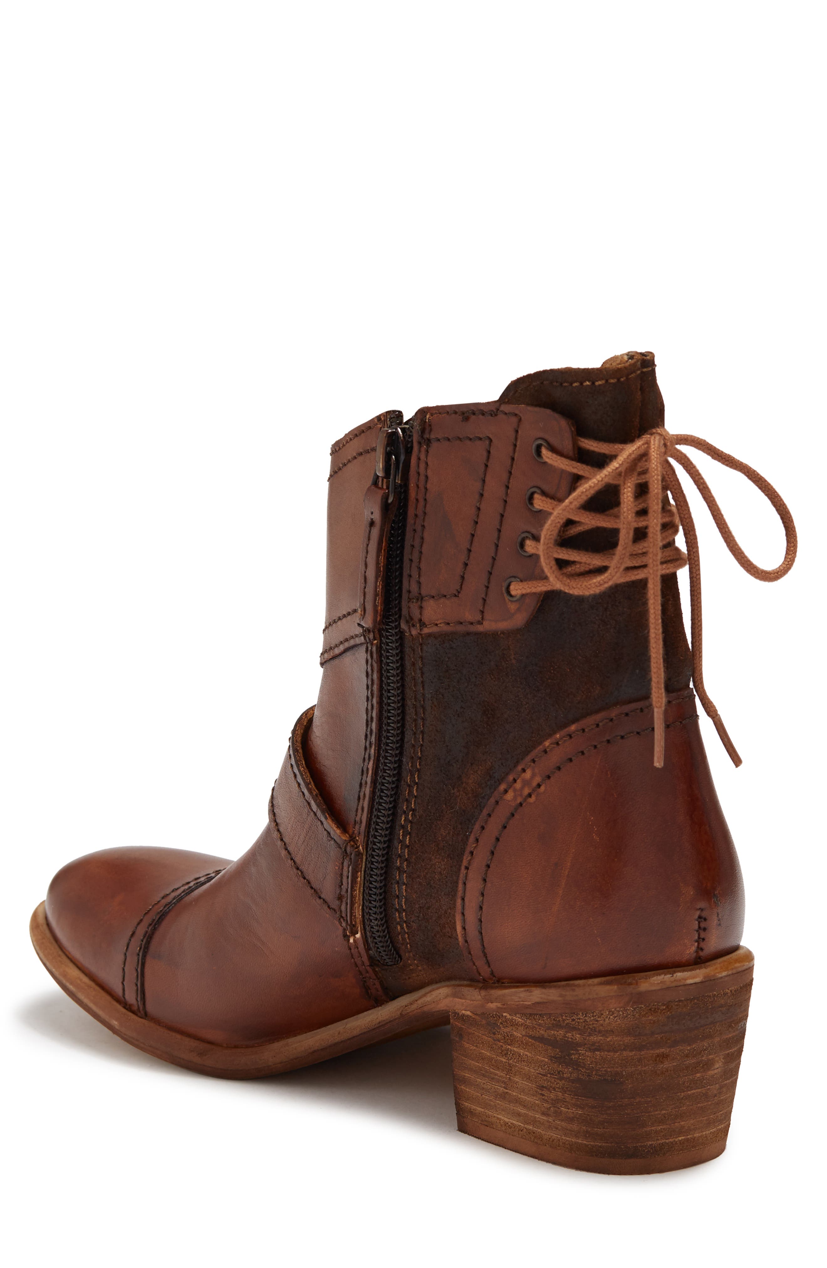 ROAN Greta Block Heel Leather Western Boot | Nordstromrack