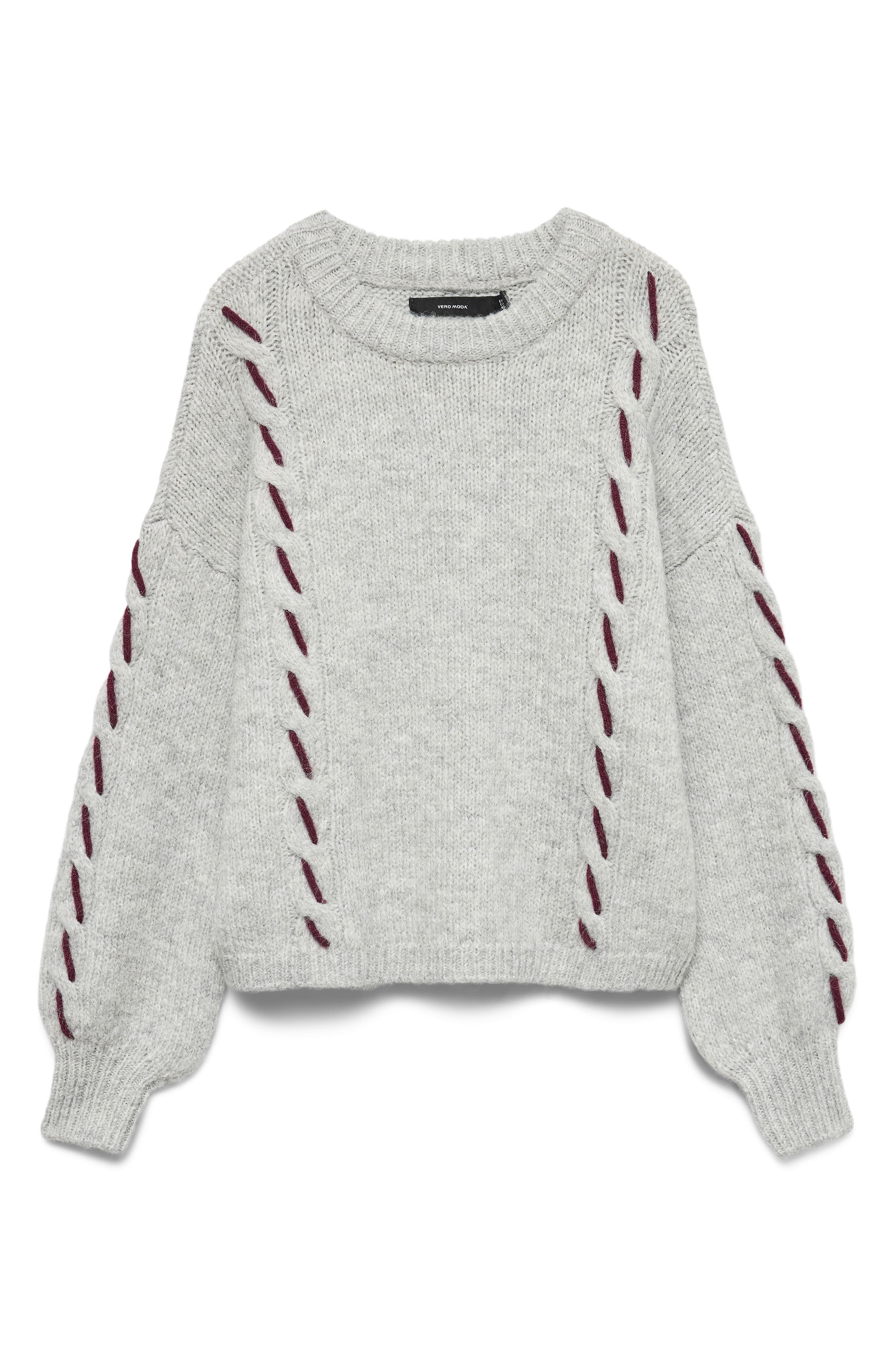 VERO MODA Ilina Oversize Mélange Sweater | Nordstromrack