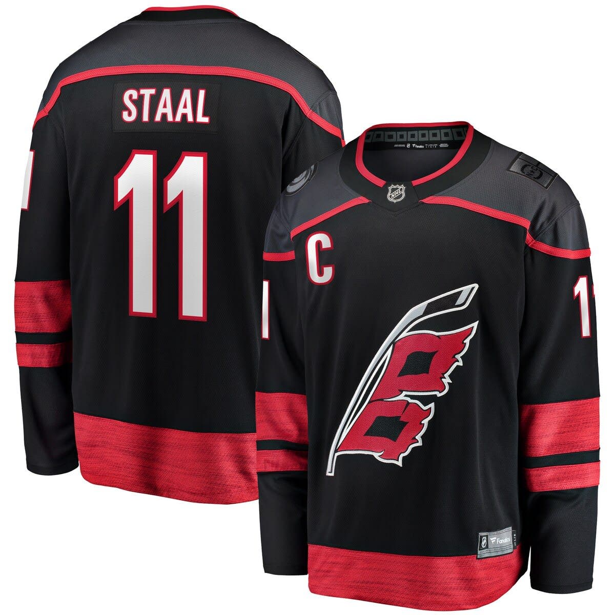 FANATICS Men's Fanatics Jordan Staal Black Carolina Hurricanes Home ...