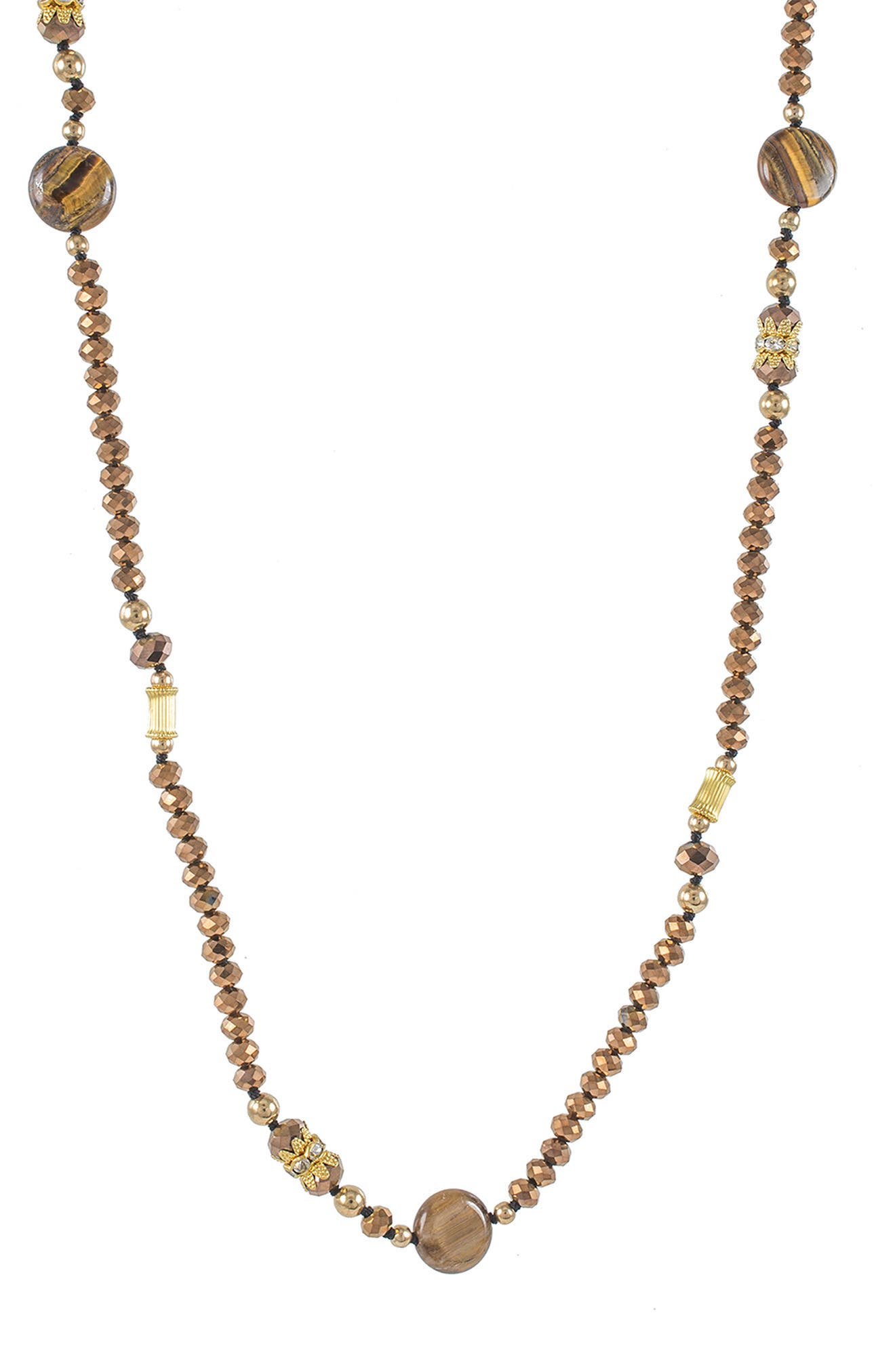 JARDIN Crystal Long Station Necklace | Nordstromrack