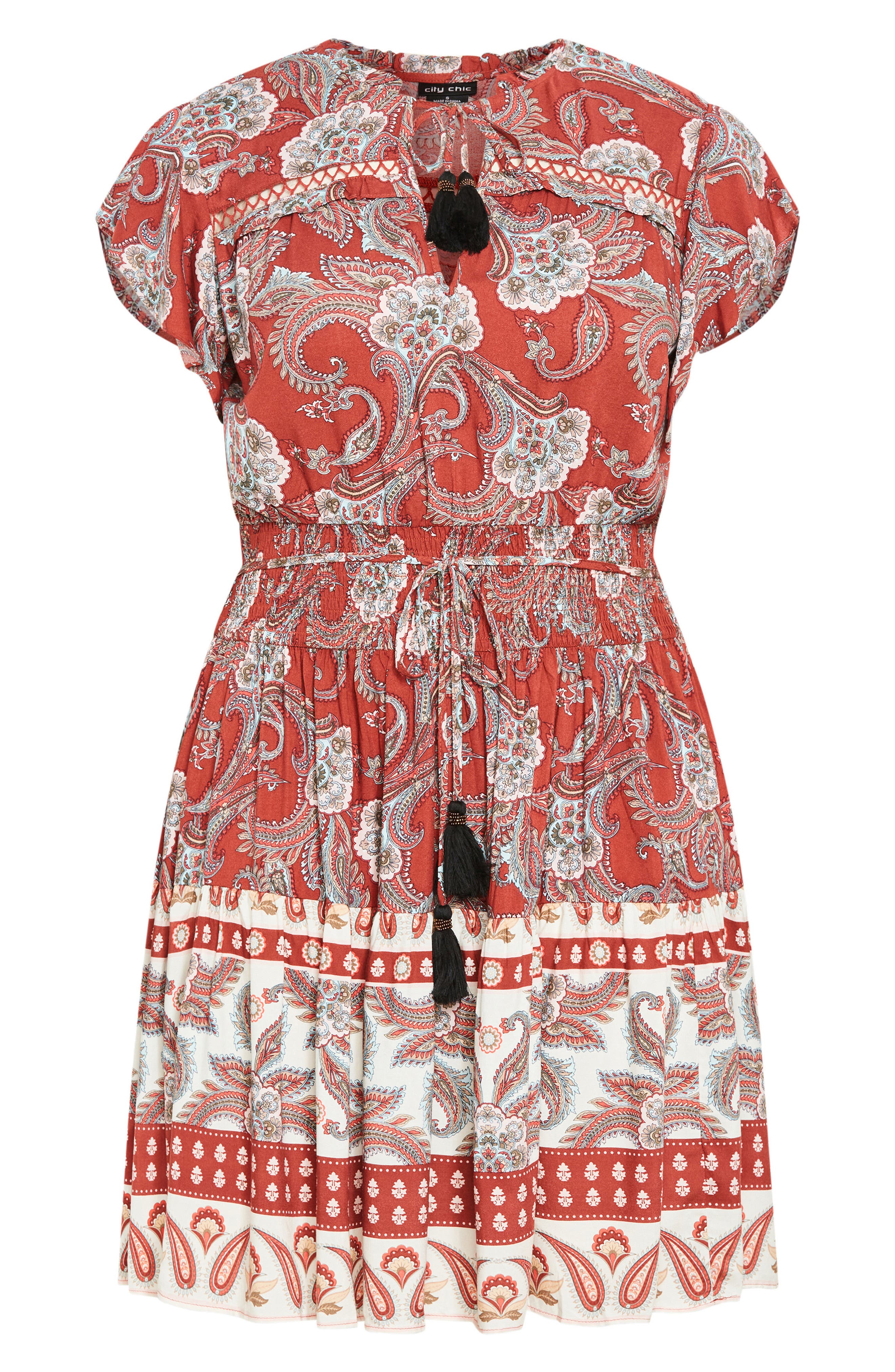 City Chic Lilah Flutter Sleeve Dress | Nordstromrack