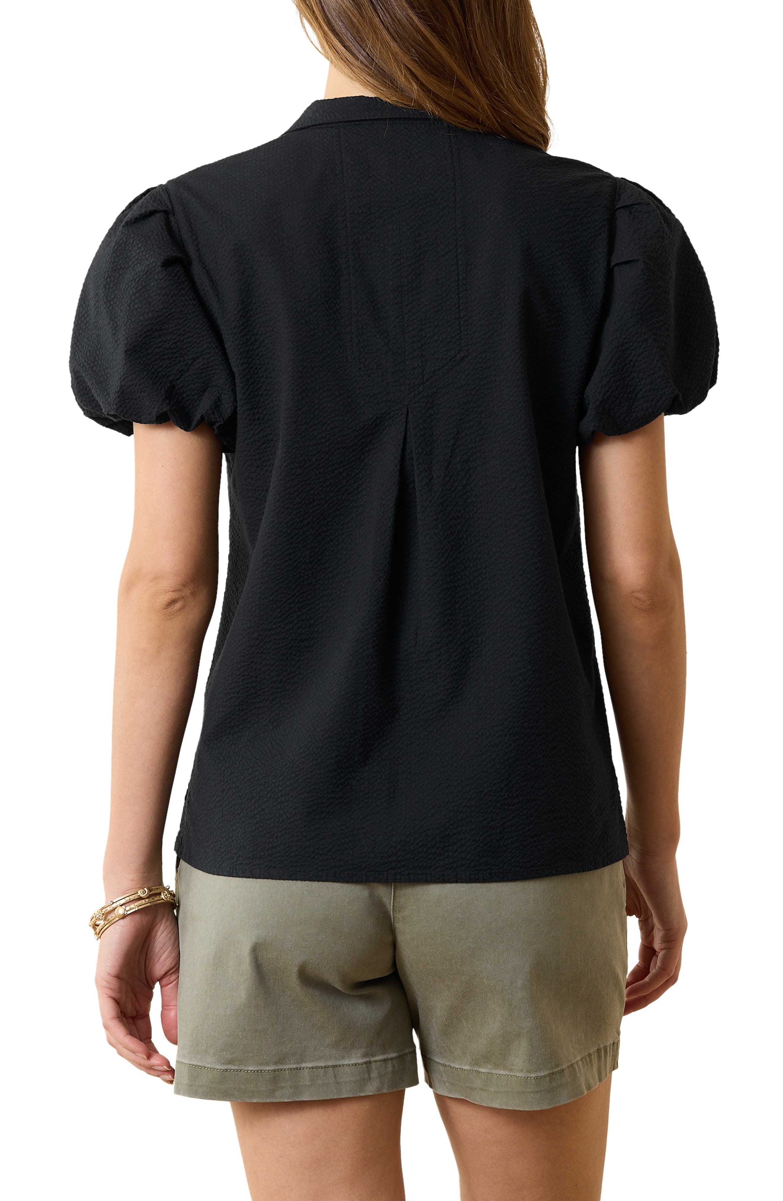 Tommy Bahama Nova Wave Puff Sleeve Seersucker Top | Nordstromrack