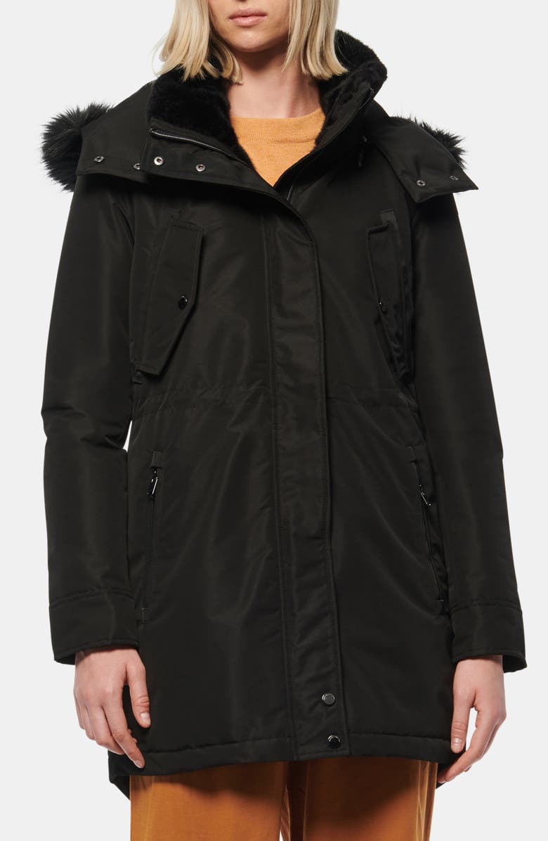 Marc New York Water Resistant Faux Fur Trim Parka | Nordstromrack
