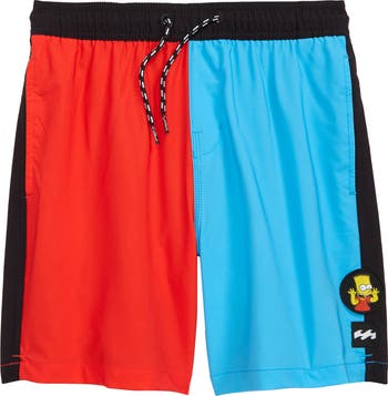 Billabong Kids' Simpsons Slingshot Layback Swim Trunks | Nordstrom