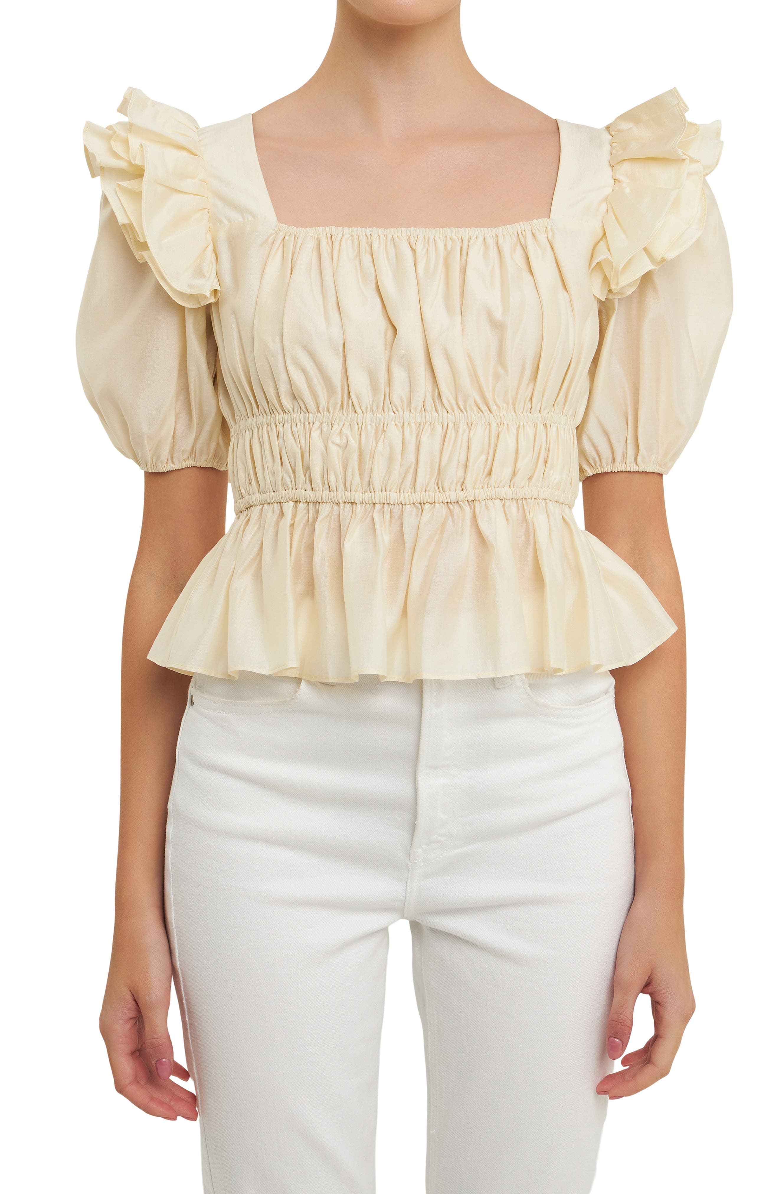 Endless Rose Ruffle Puff Sleeve Top | Nordstromrack