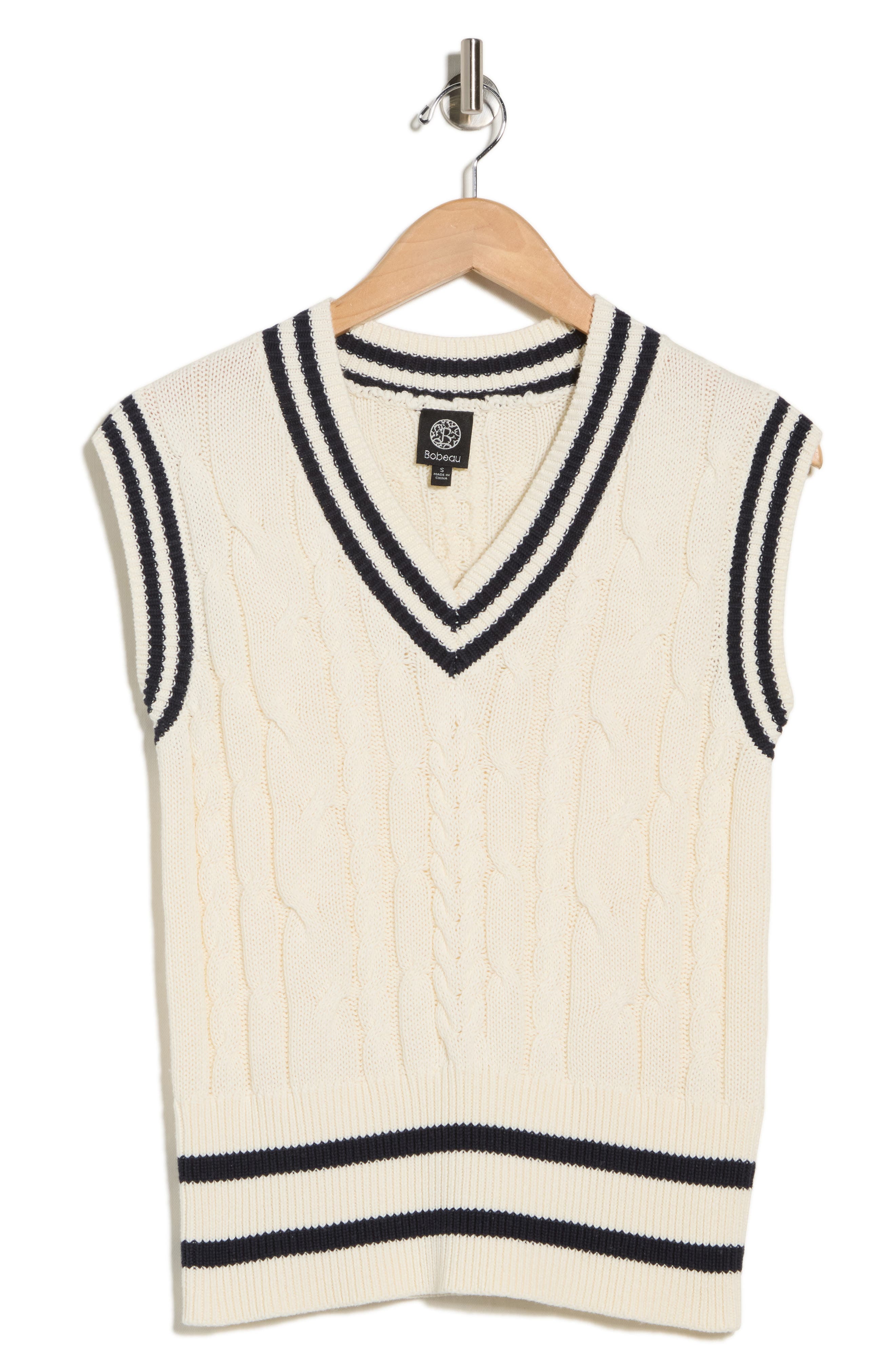 Bobeau Cable Knit Sweater Vest | Nordstromrack