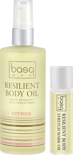 basq NYC Citrus Resilient Body Stretch Mark Oil Duo | Nordstrom
