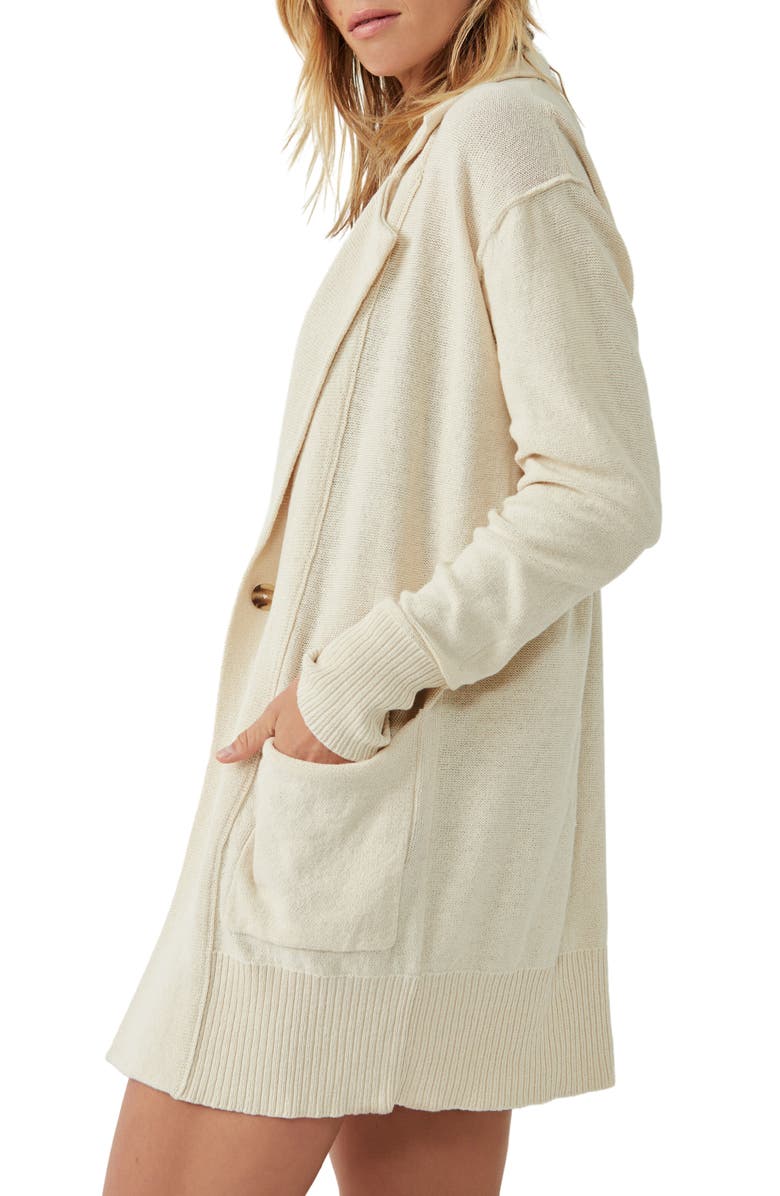 Free People Desert Recycled Cotton Knit Blazer | Nordstrom