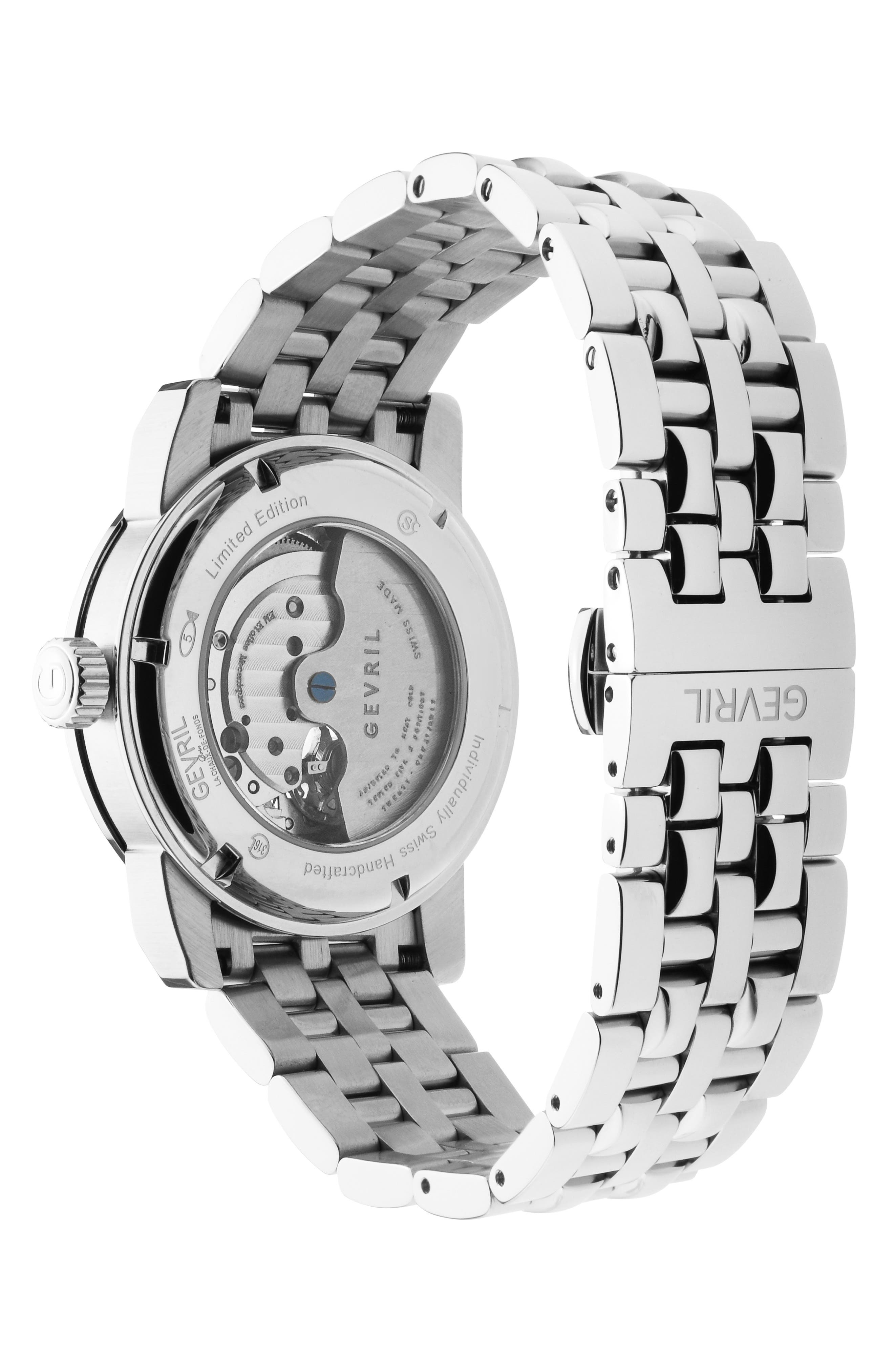 GEVRIL Madison Automatic Bracelet Watch, 39mm | Nordstromrack