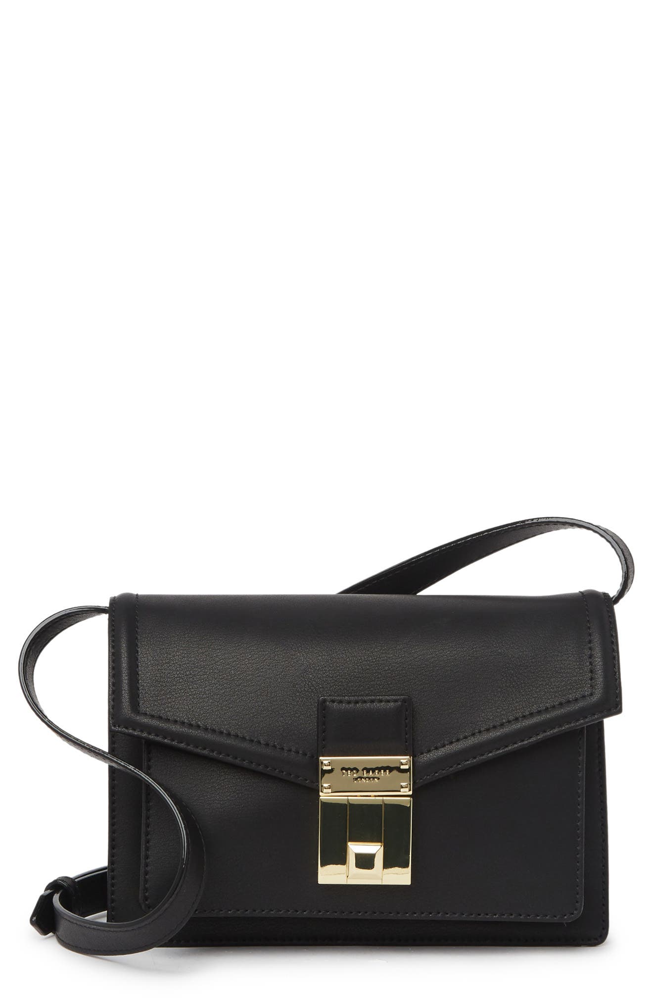 Ted Baker London Ted Baker Kaylee Leather Luggage Lock Crossbody Bag ...