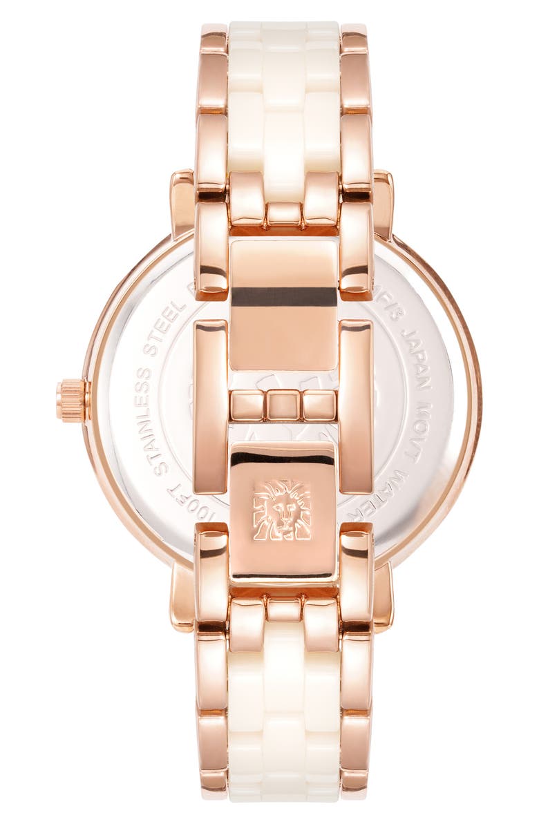 Anne Klein Guilloche Dial Ceramic Bracelet Watch, 32mm | Nordstromrack