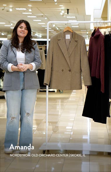 MANGO Cross Button Blazer | Nordstromrack