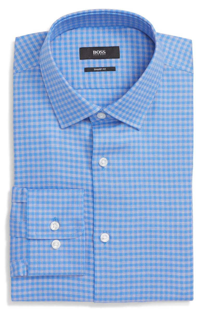 BOSS Marley Sharp Fit Check Dress Shirt | Nordstrom