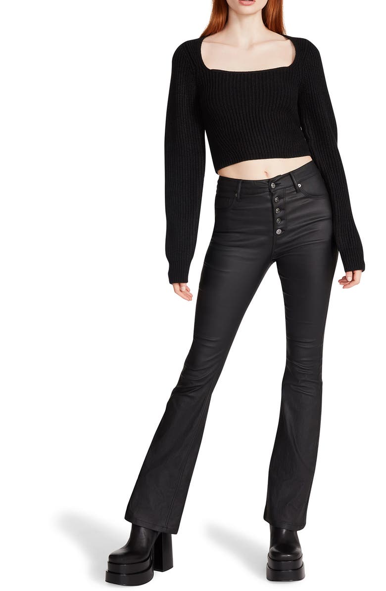 Steve Madden Kia Crop Rib Sweater | Nordstrom