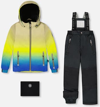 Deux par Deux Two-Piece Play Snowsuit with Gradient Jacket | Nordstrom