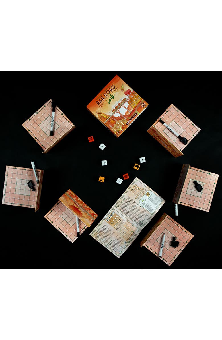 Horrible Games Fitz Games Railroad Ink Blazing Red Strategy Board Game ...