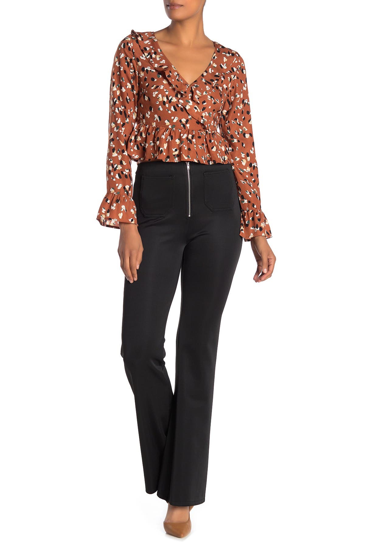 WILD HONEY Zipper Front Pants (Women) | Nordstromrack
