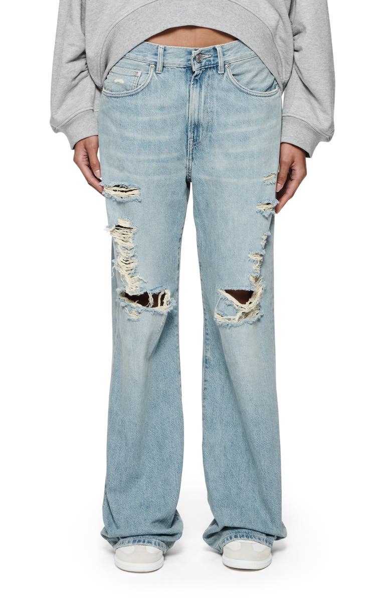 PURPLE BRAND Destroyed Wide Leg Jeans | Nordstromrack