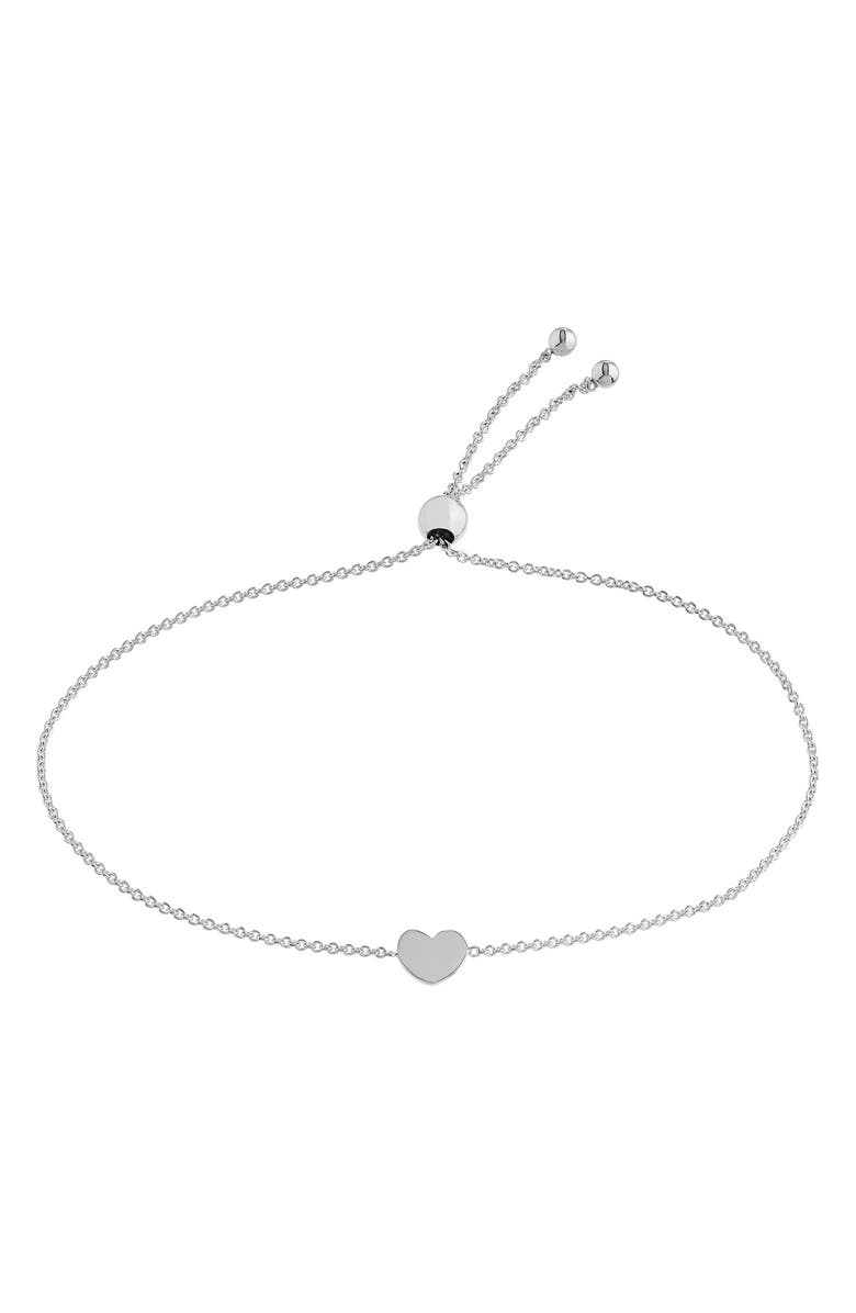 HAWLEY ST 14K Gold Heart Charm Slider Bracelet | Nordstromrack