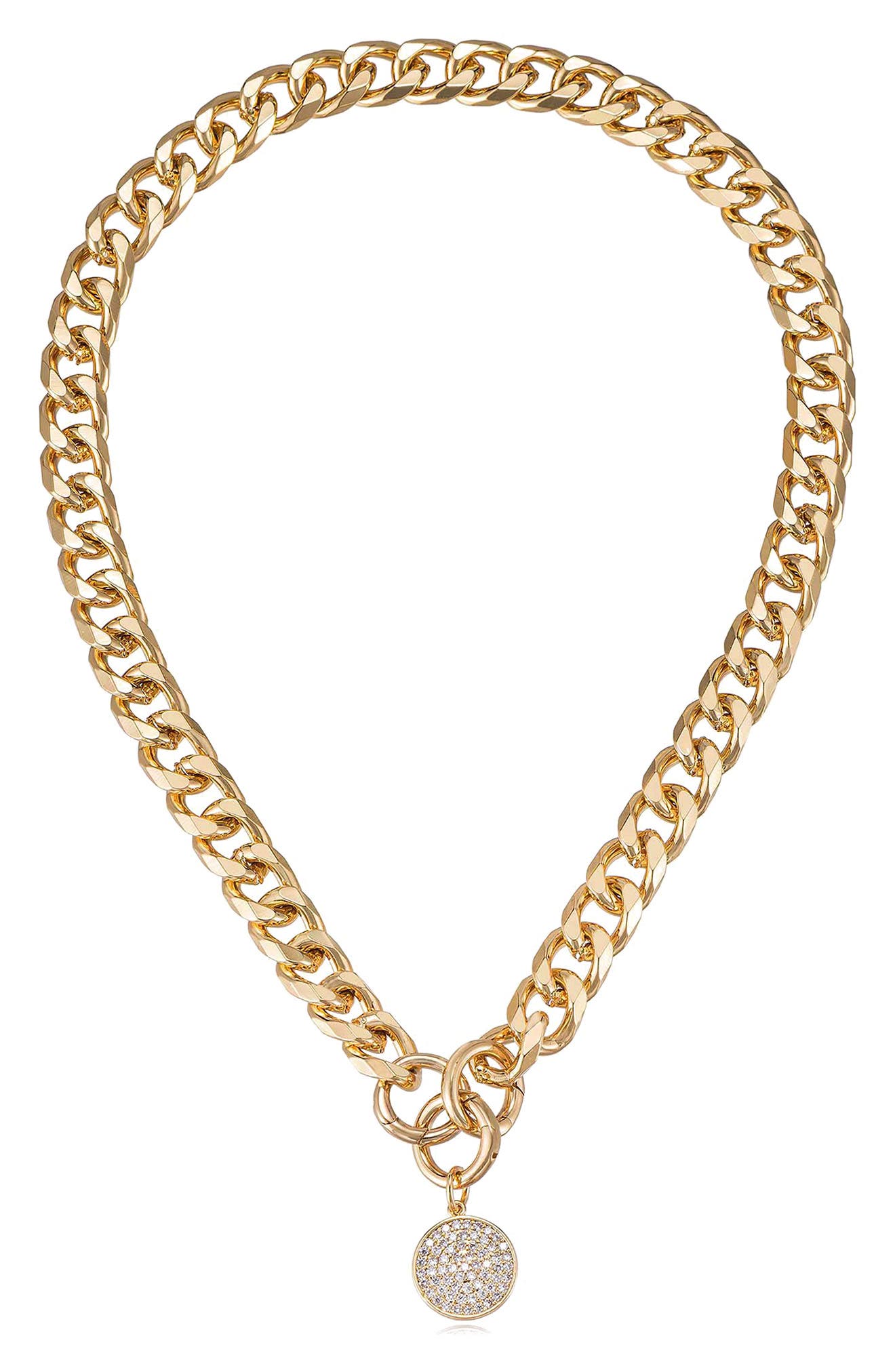 Ettika Crystal Disc Collar Necklace | Nordstrom