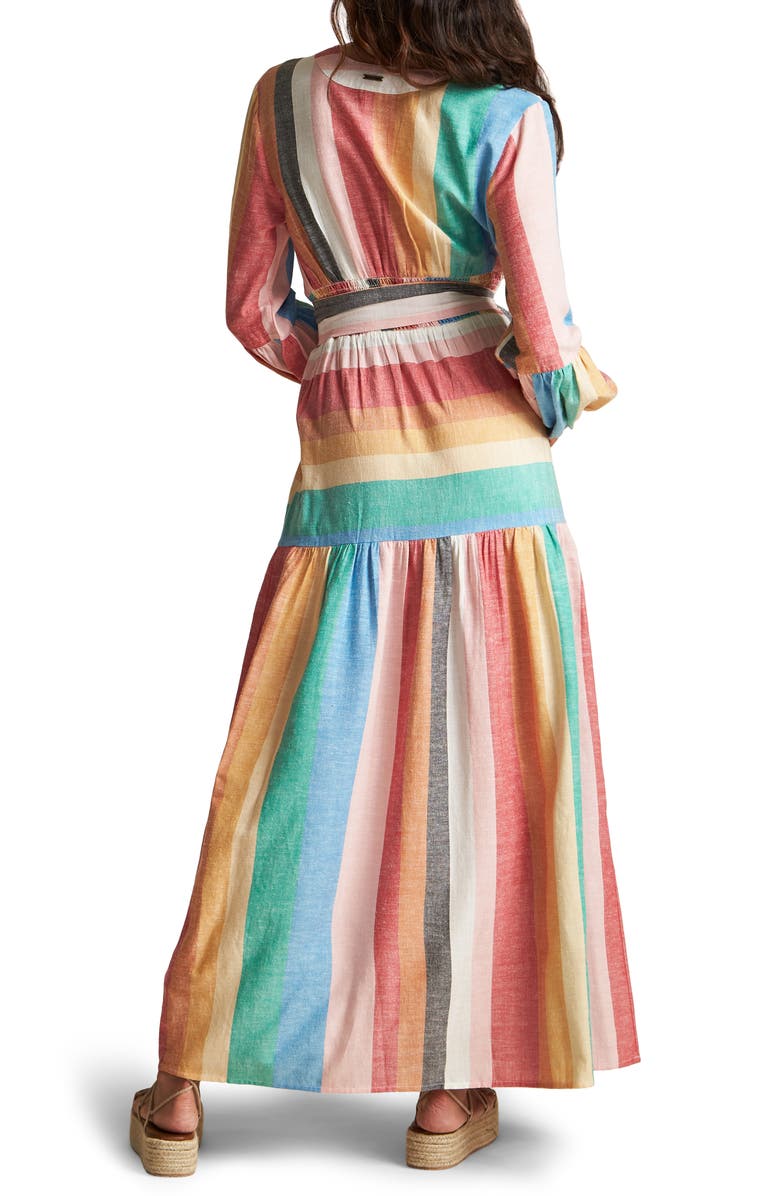 Billabong x Sincerely Jules Mix it Up Stripe Long Sleeve Maxi Dress ...