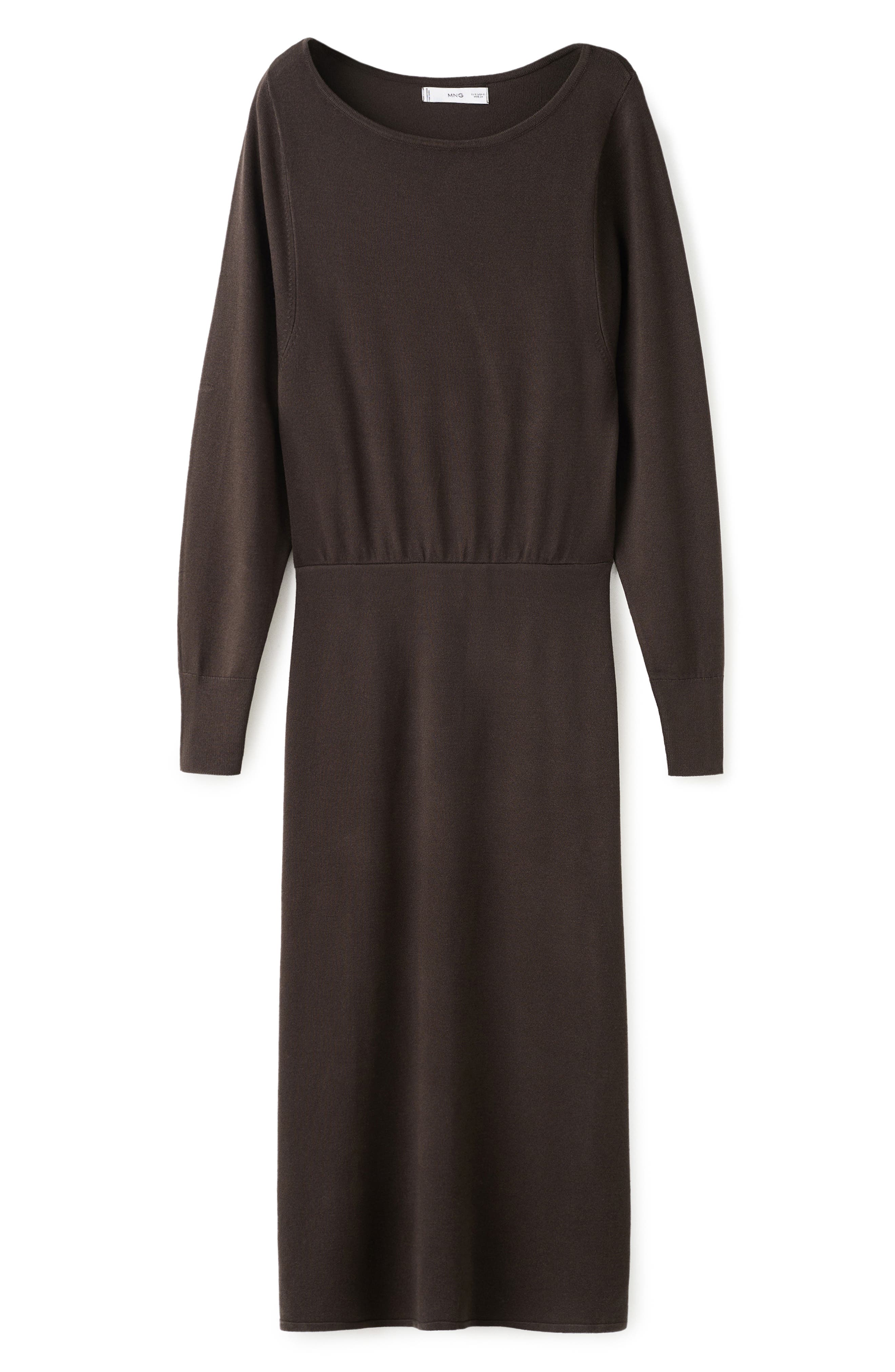 MANGO Fine Knit Blouson Sweater Dress | Nordstrom