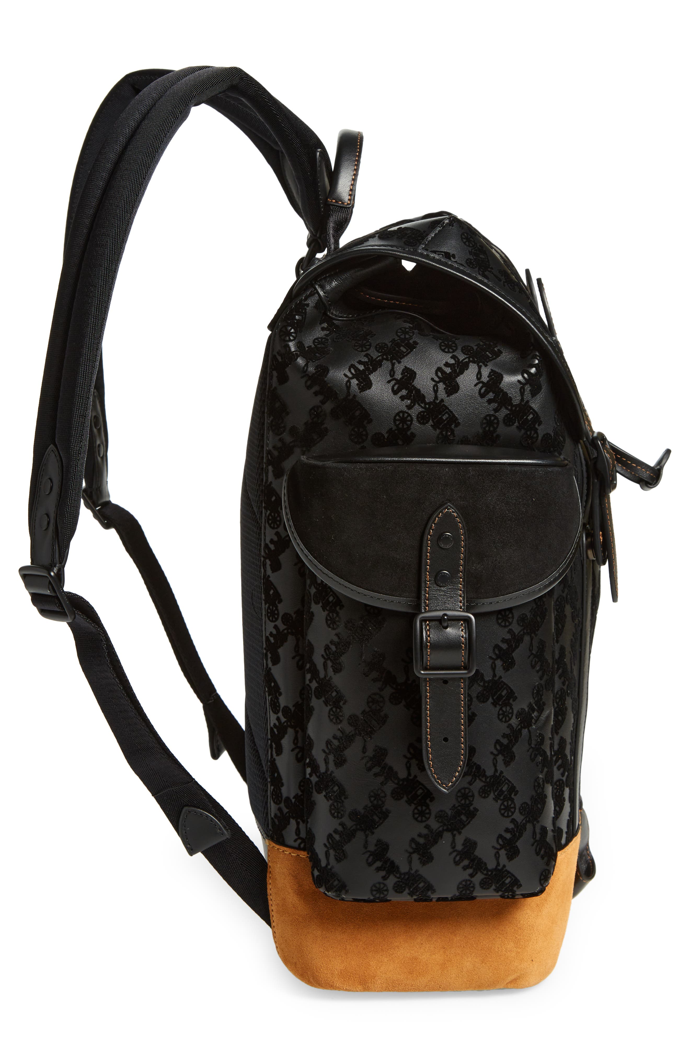 COACH Hitch Textured Horse & Carriage Backpack | Nordstrom