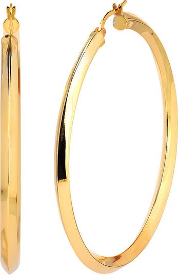 GABI RIELLE Signature Gloss 14K Gold Plated Sterling Silver Hoop ...