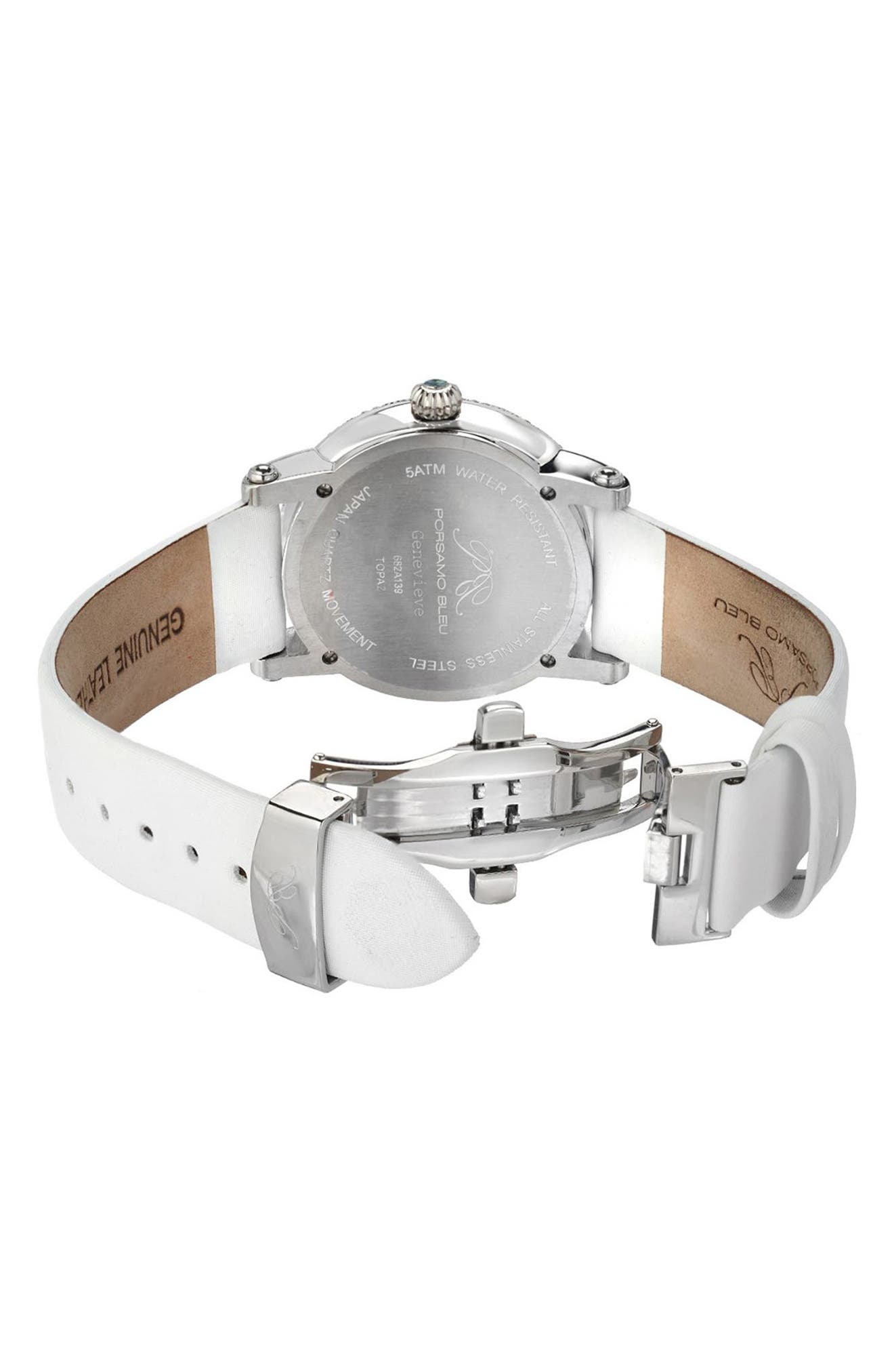 PORSAMO BLEU Women's Genevieve Topaz Stone Quartz Watch, 38mm ...