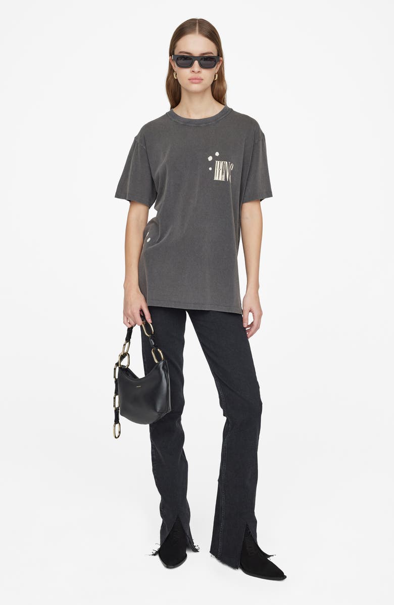 ANINE BING Lili Cotton Graphic Logo Tee | Nordstrom