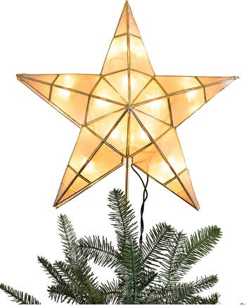 Balsam Hill Capiz Star Light Tree Topper | Nordstrom