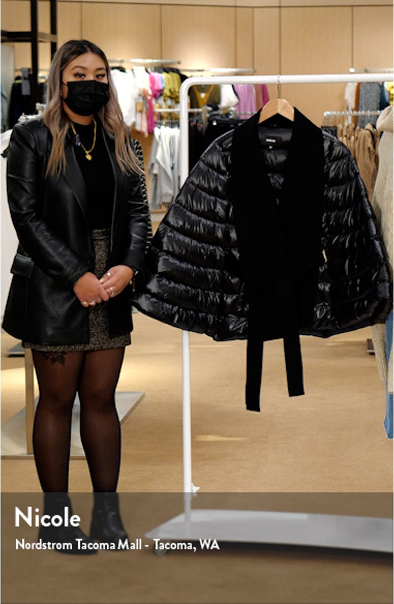 Mackage Julieta 800 Fill Power Down Puffer Cape | Nordstrom