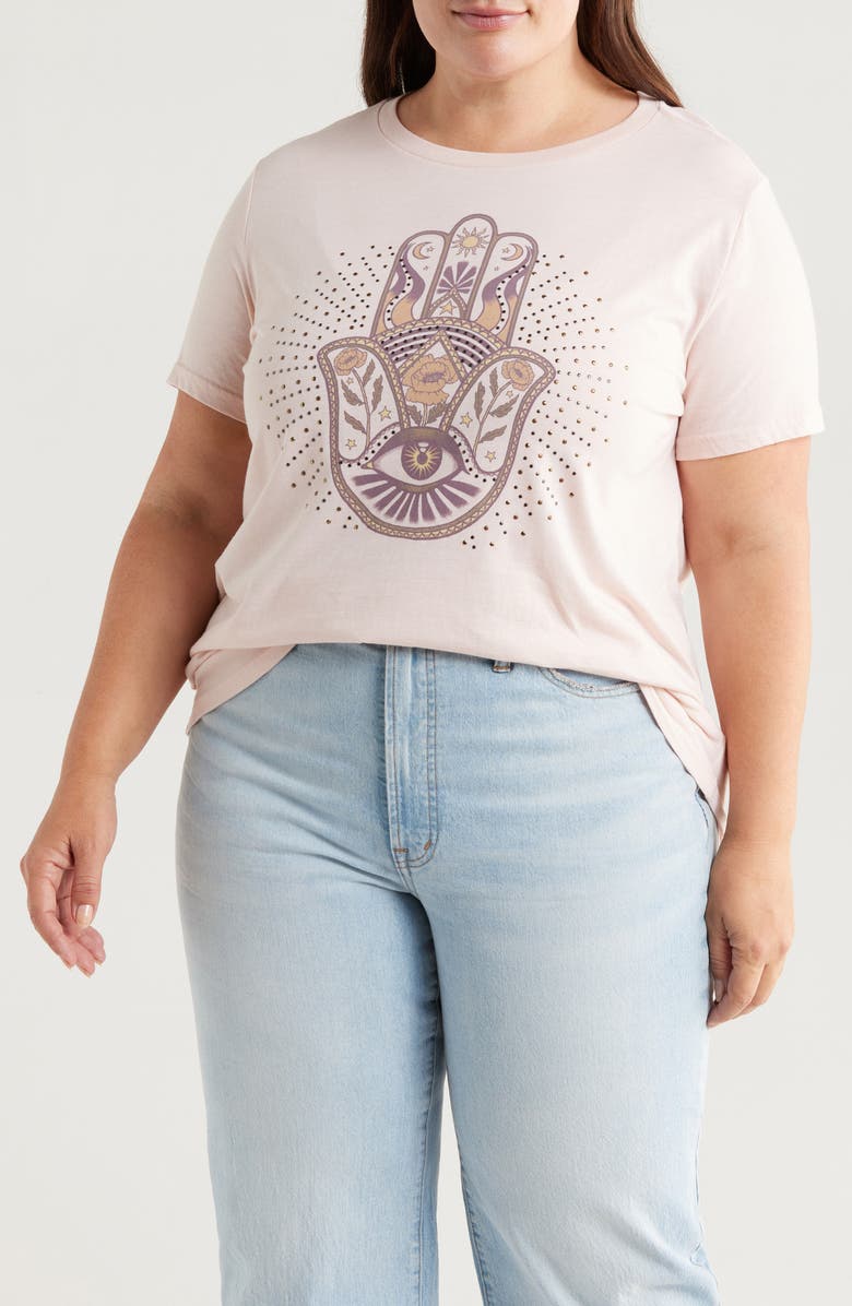 Lucky Brand Hamsa Embellished Graphic T-Shirt | Nordstromrack