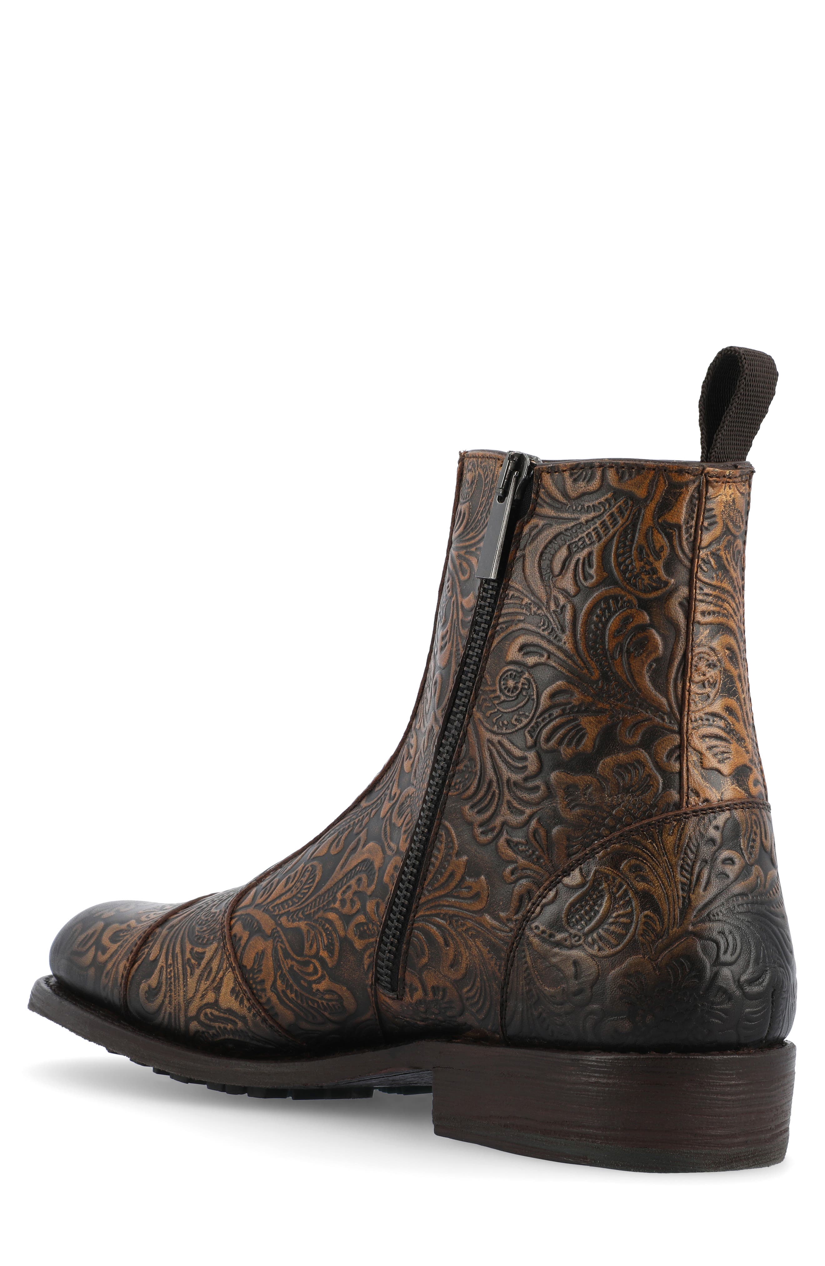 TAFT The Lewis Embossed Leather Boot (Men) | Nordstrom