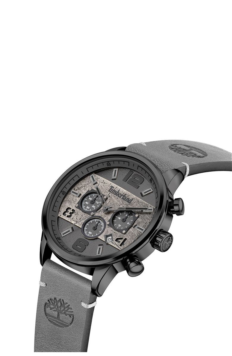 Timberland Men's Chronograph Leather Strap Watch | Nordstromrack