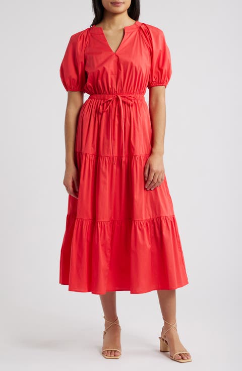 Women's Red Midi Dresses | Nordstrom