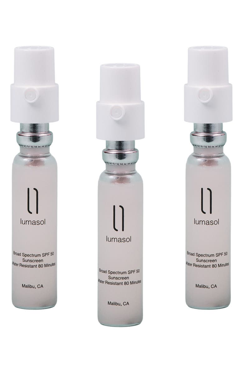 LUMASOL Broad Spectrum SPF 50 Ultra Fine Mist Refill Trio | Nordstrom