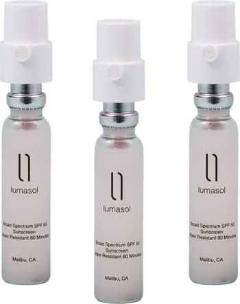LUMASOL Broad Spectrum SPF 50 Ultra Fine Mist Refill Trio | Nordstrom